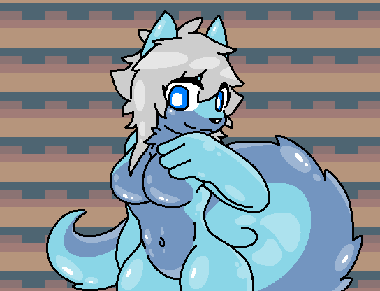 Character - blue latex