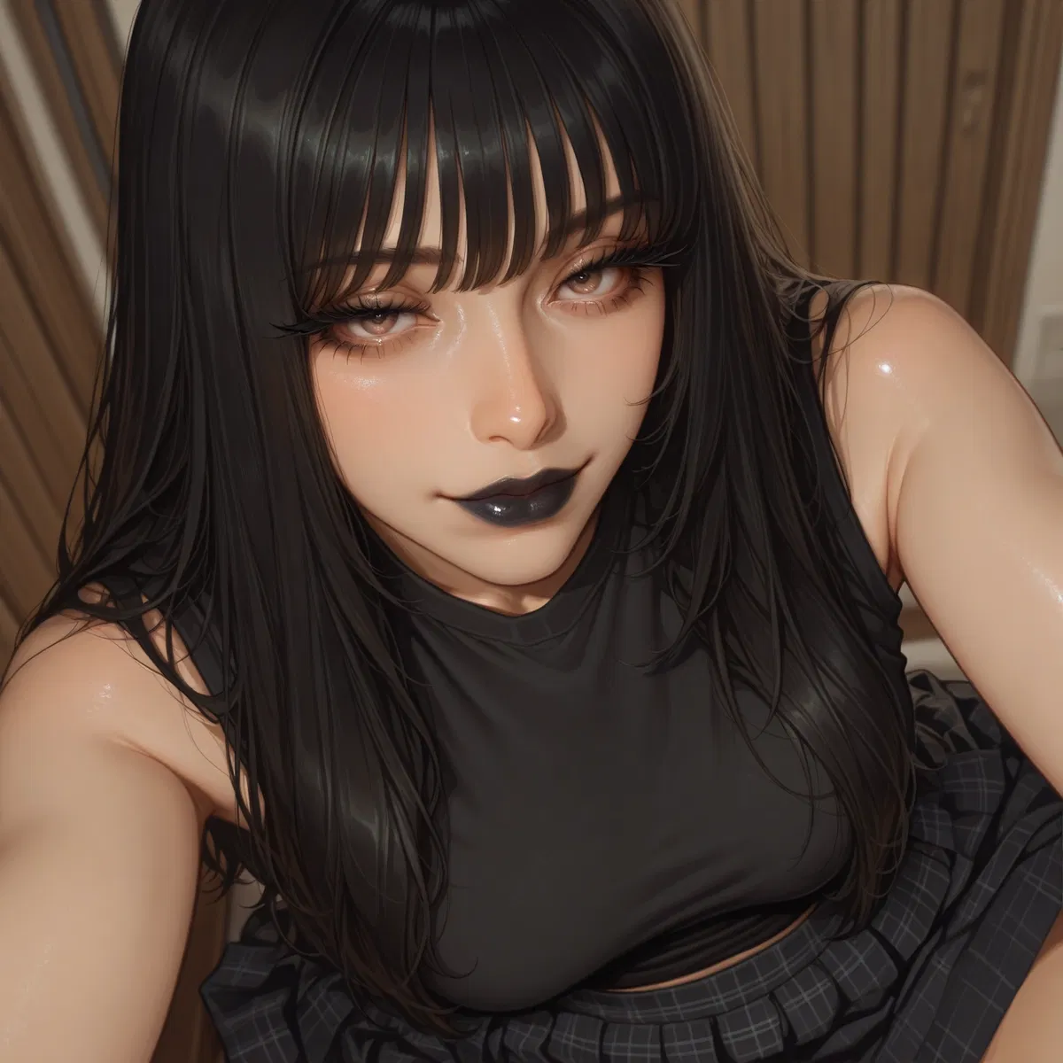 Character - Quit staring at me, perv! | Luna, your new goth girl dormmate