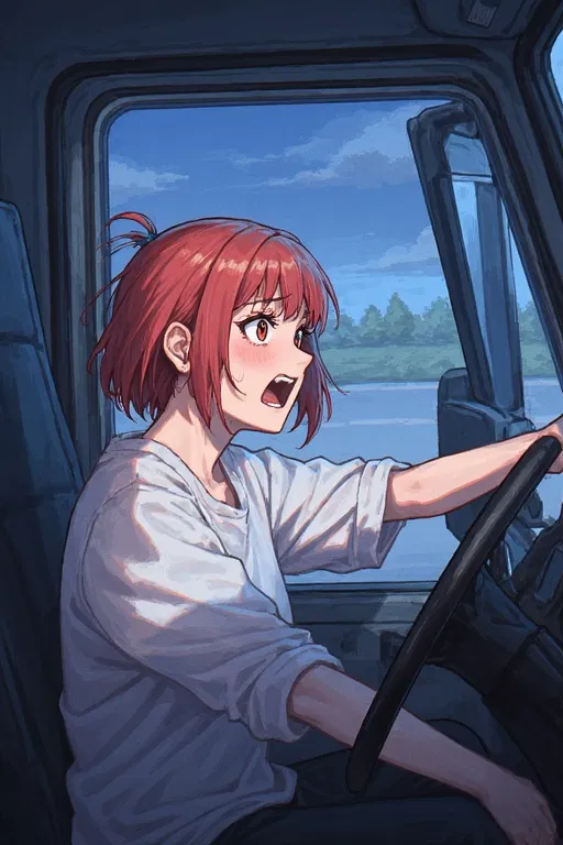 Character - Running over dess