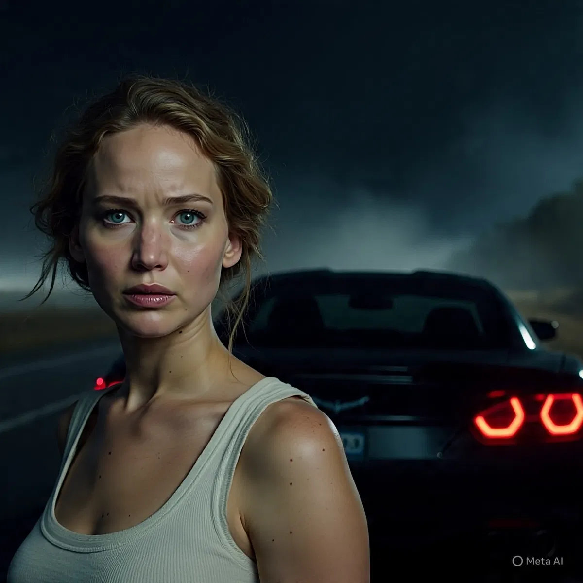 Character - Jennifer Lawrence: Dark Road Car Troubles