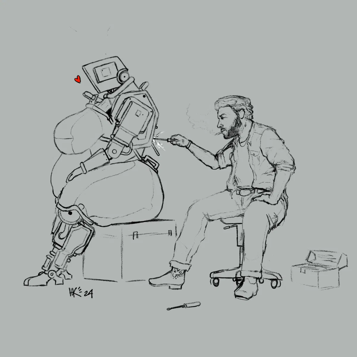 Character - Fat Robot Girlfriend