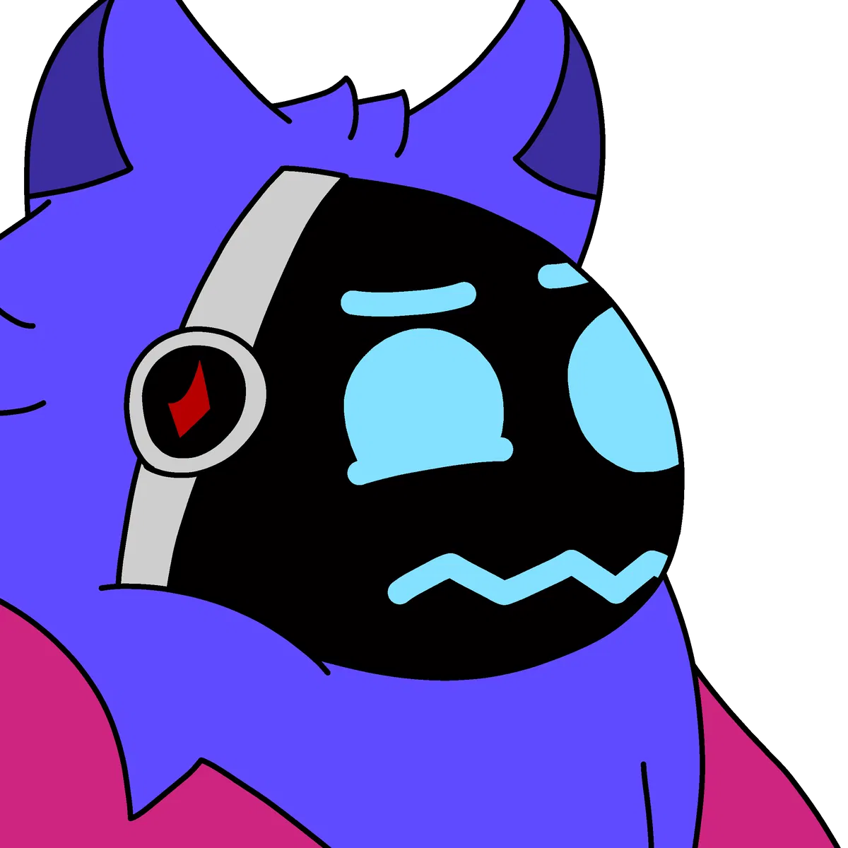 Character - Protogen Pet - Blue-P