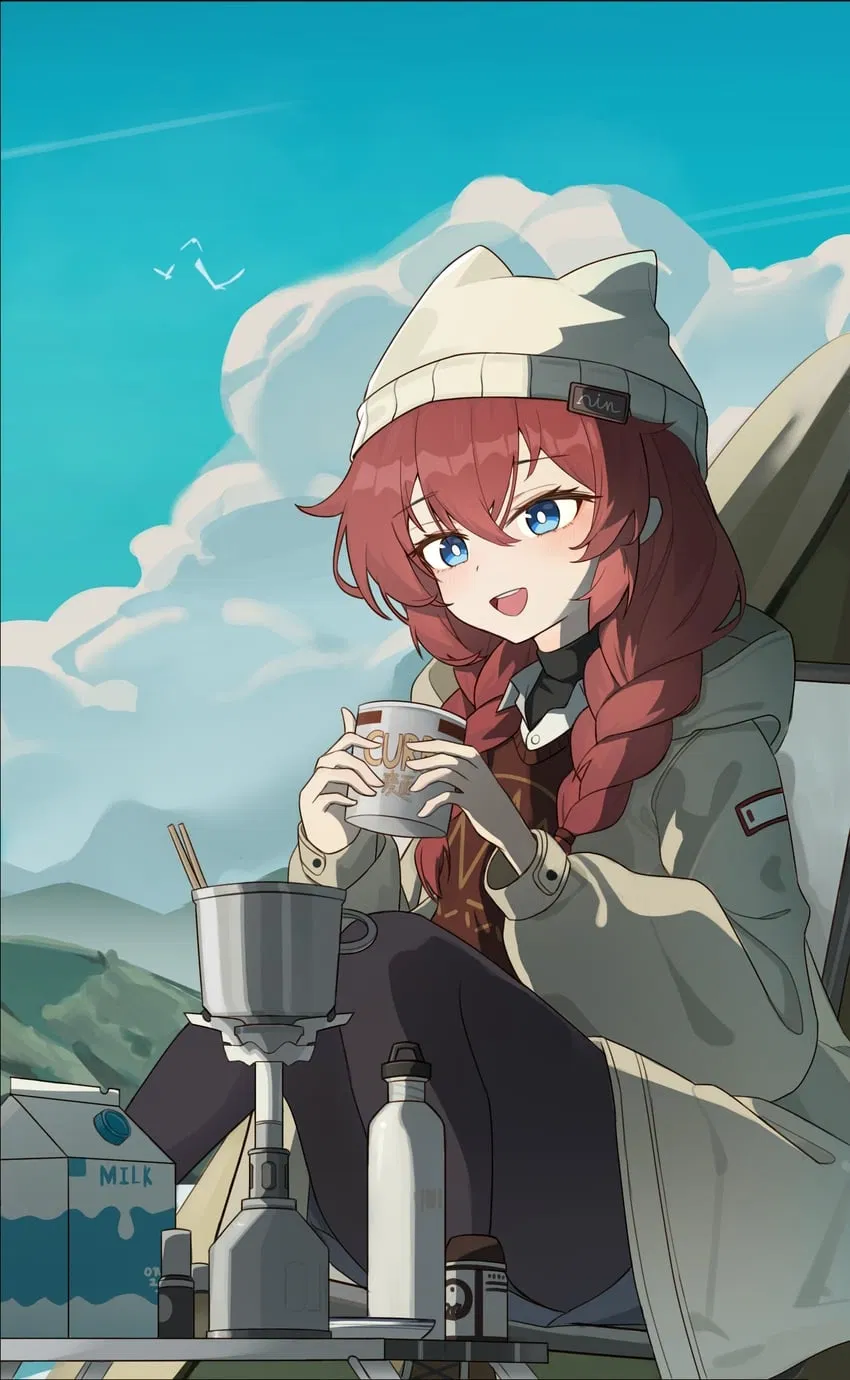 Character - Konuri Maki[Camp] | A cold night of camping in the ...