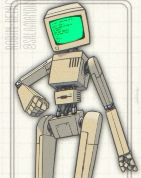 Character - CRT robot girl