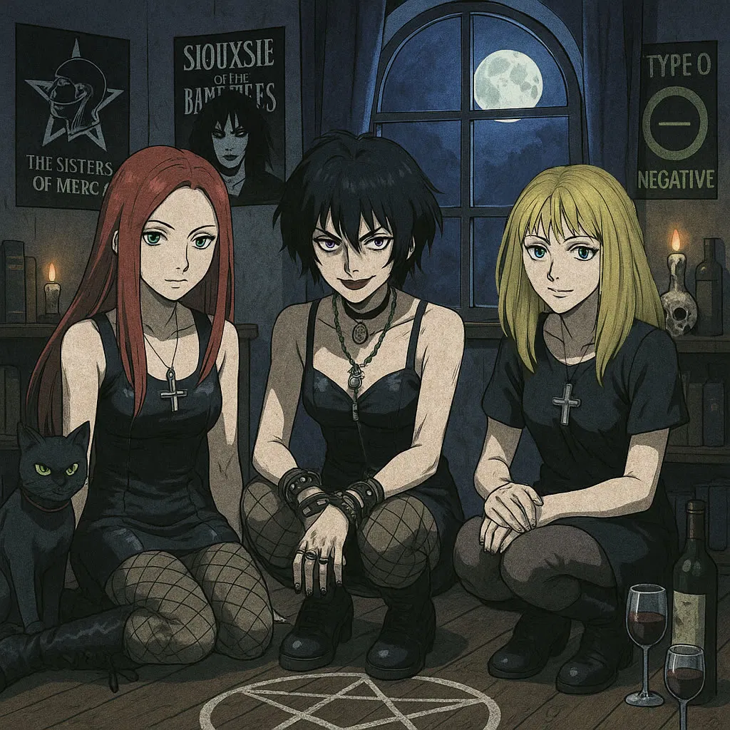 Character - Party with 3 Kinky Goth Baddies