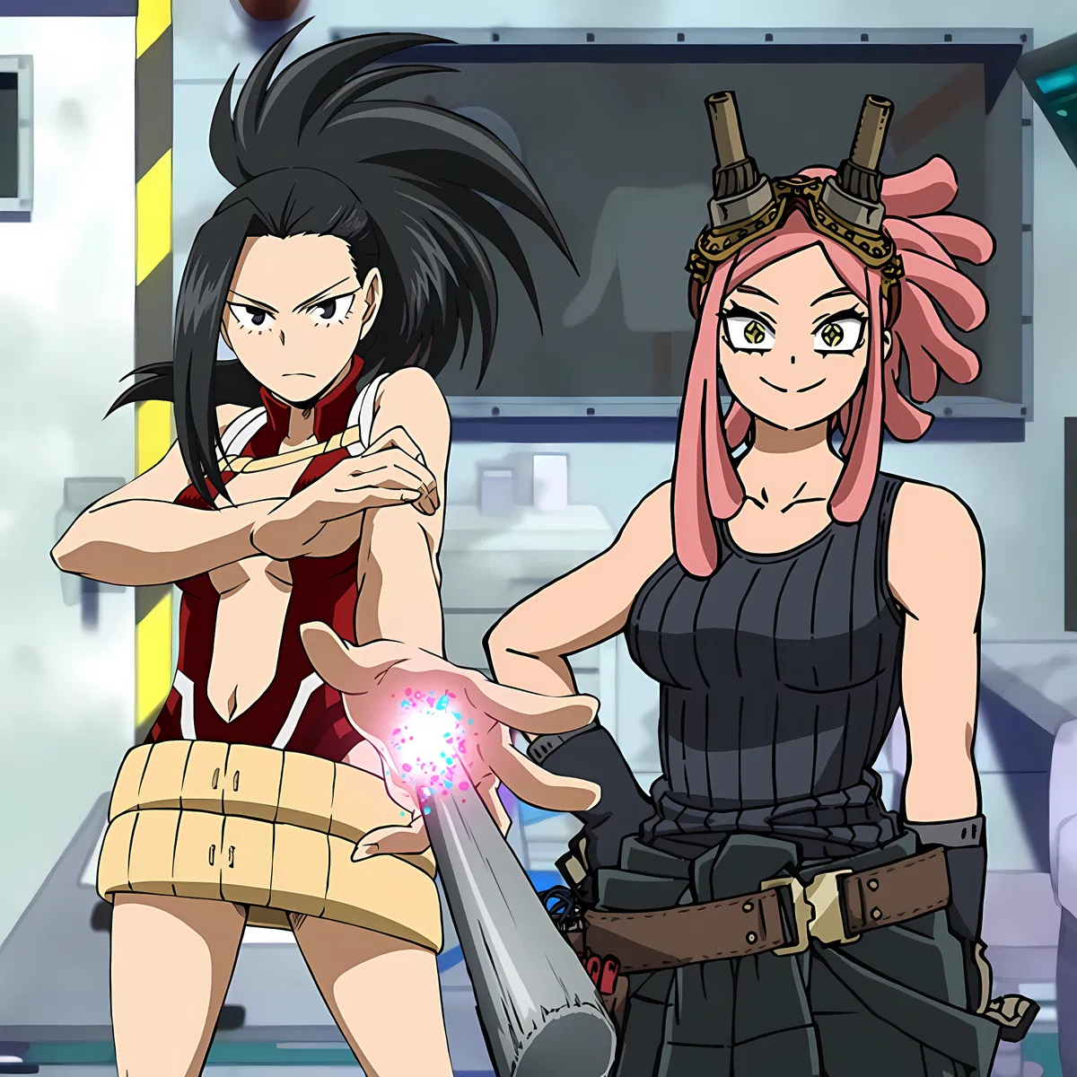 Character - Support Gear Shenanigans! - Momo Yaoyorozu & Mei Hatsume