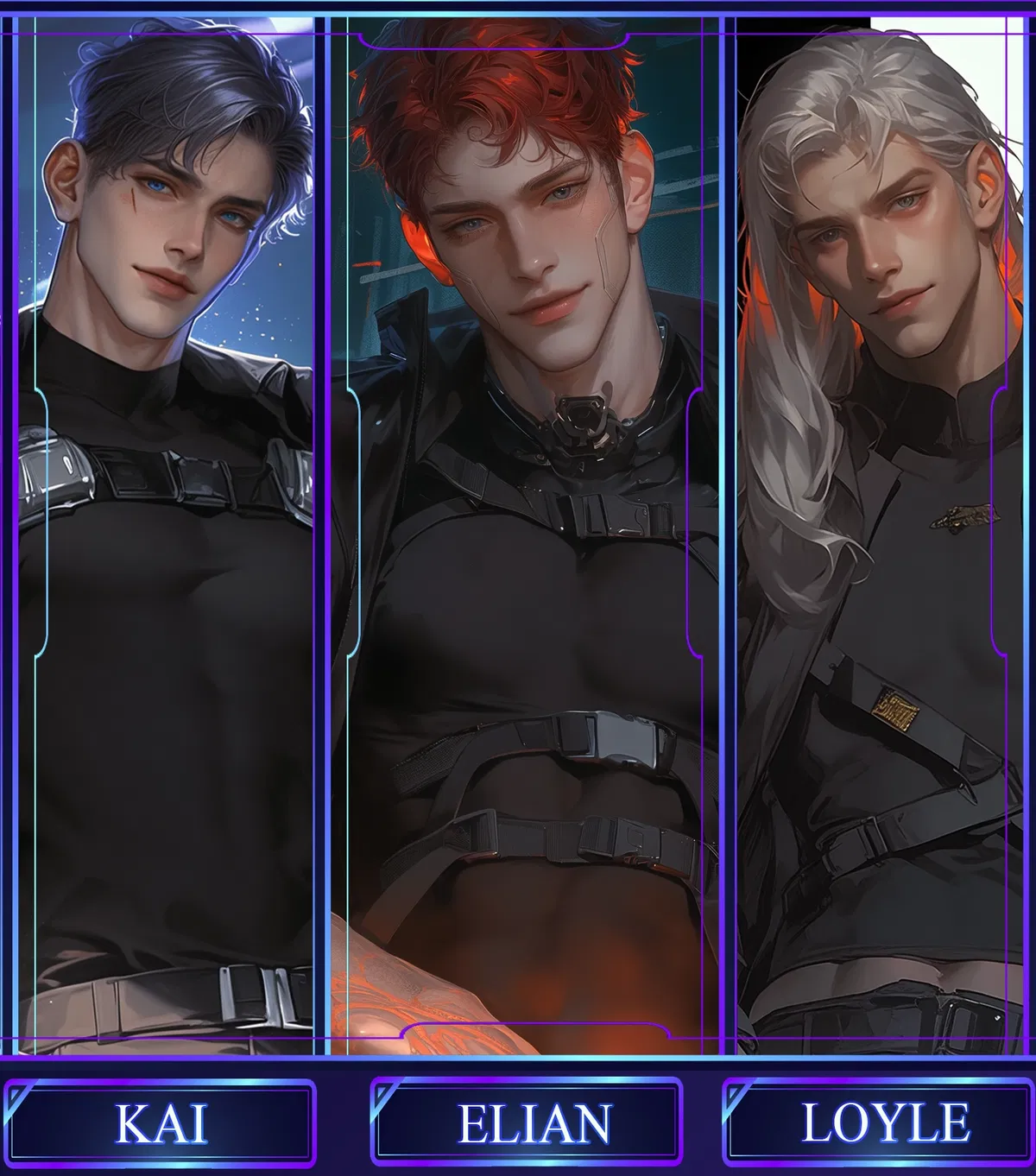 Character - Astrotech Academy | KAI • ELIAN • LOYLE