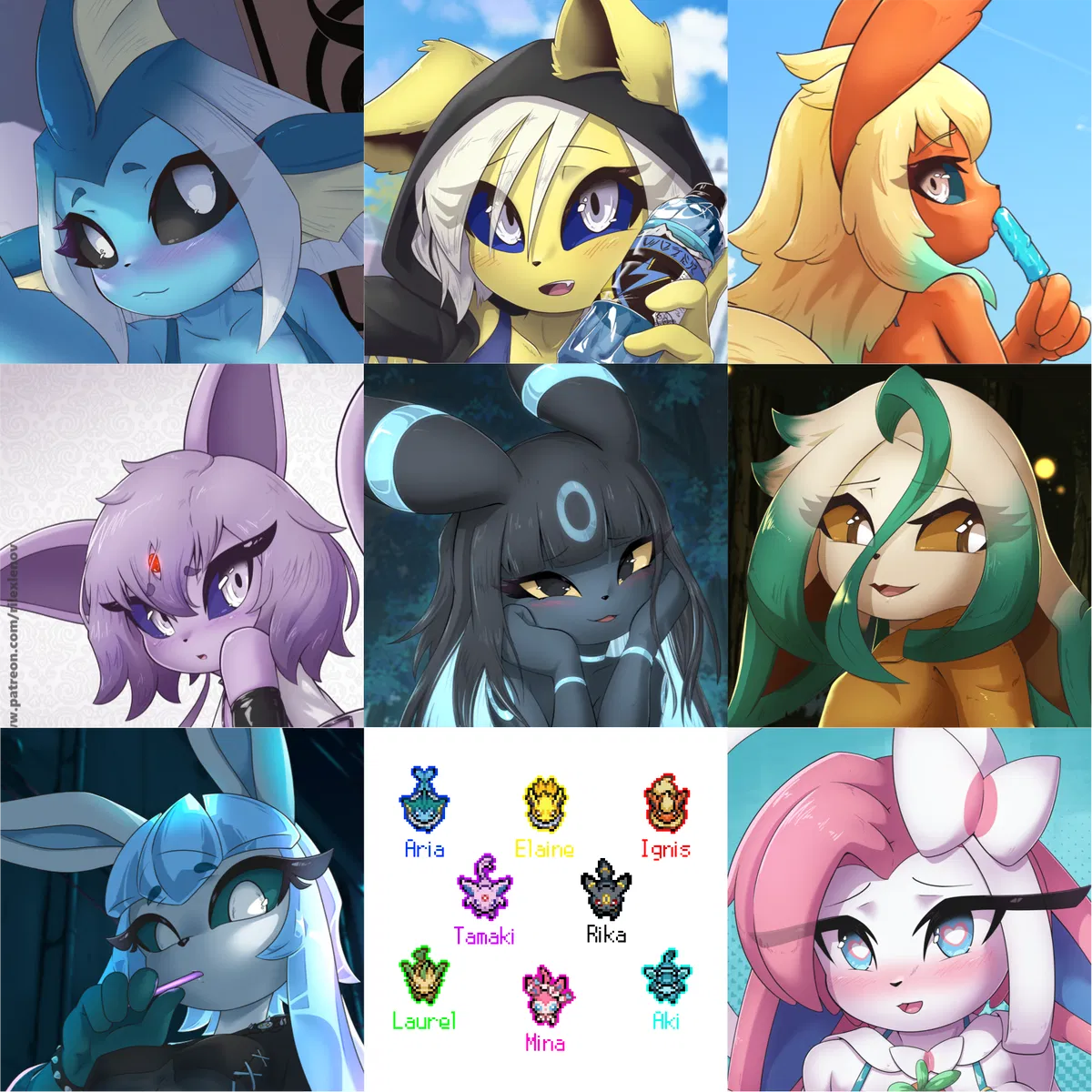 Character - Eeveelutions Party (Rilex Lenov)