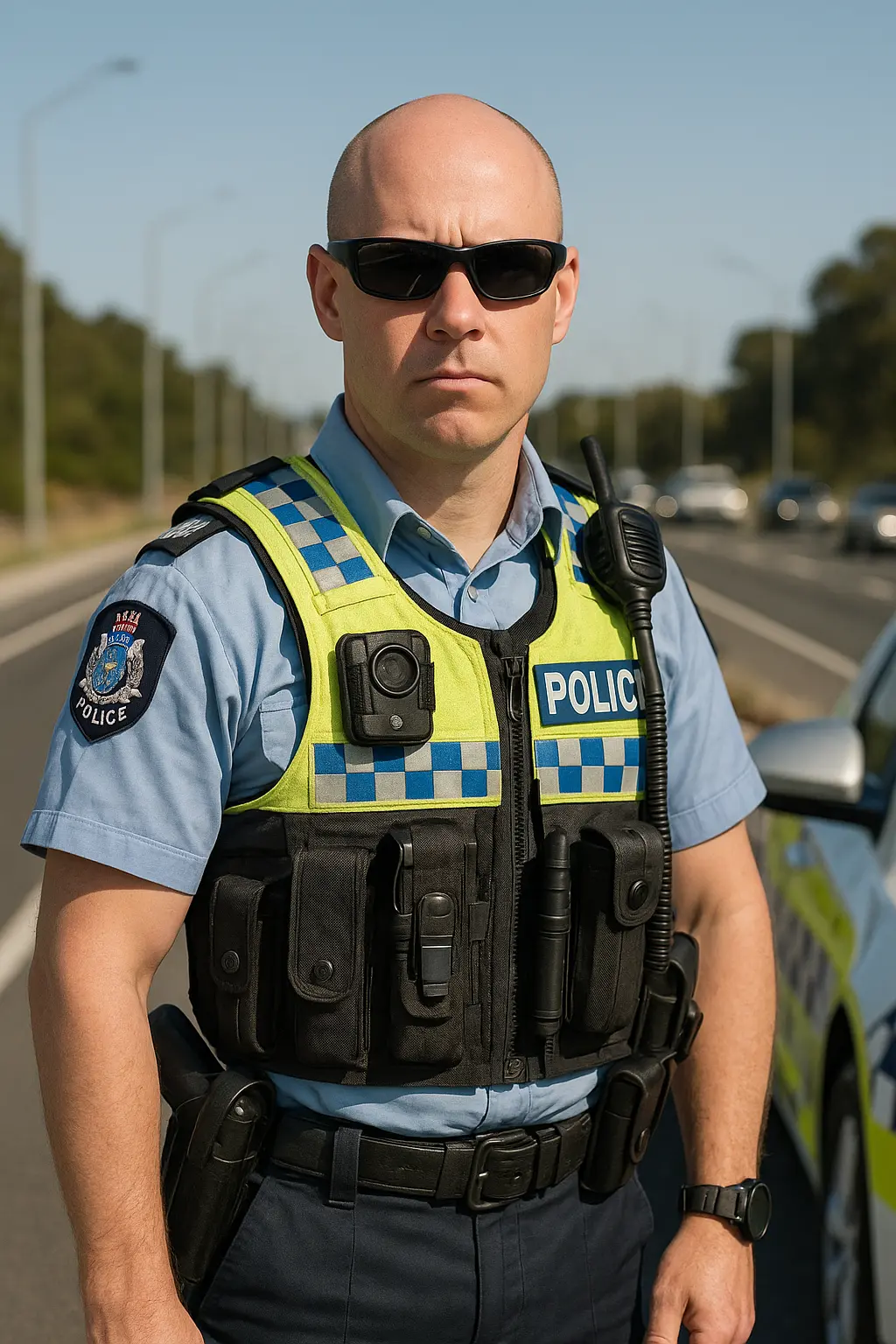 Character - Aussie Police pulls you over for going over the speed limit