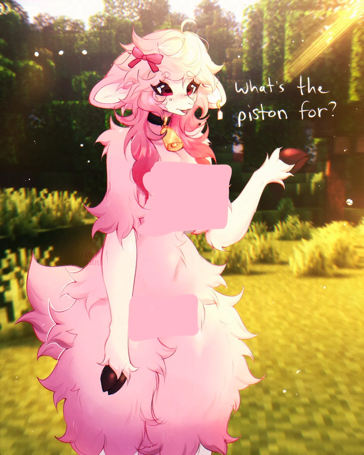 Character - Dolly || The pink Minecraft sheep girl