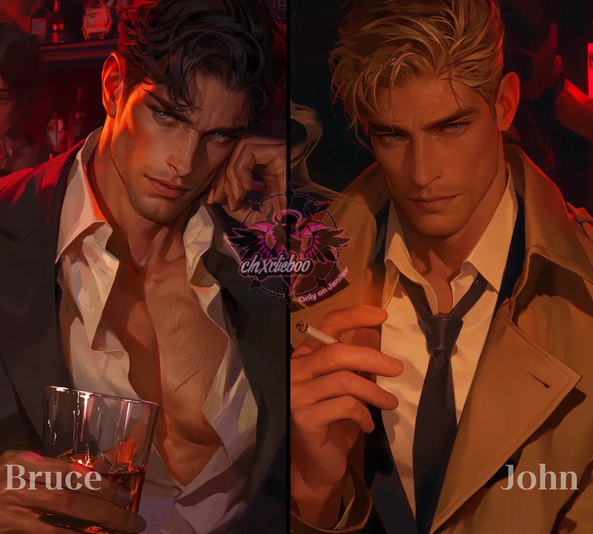 Character - Bruce Wayne & John Constantine