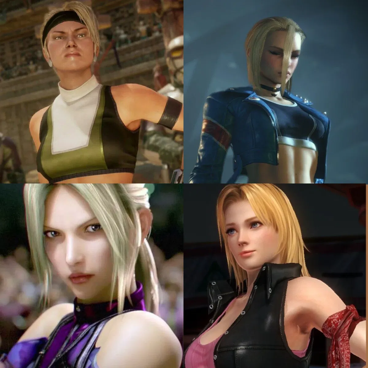 Character - Sonya Blade, Cammy White, Nina Williams and Tina Armstrong