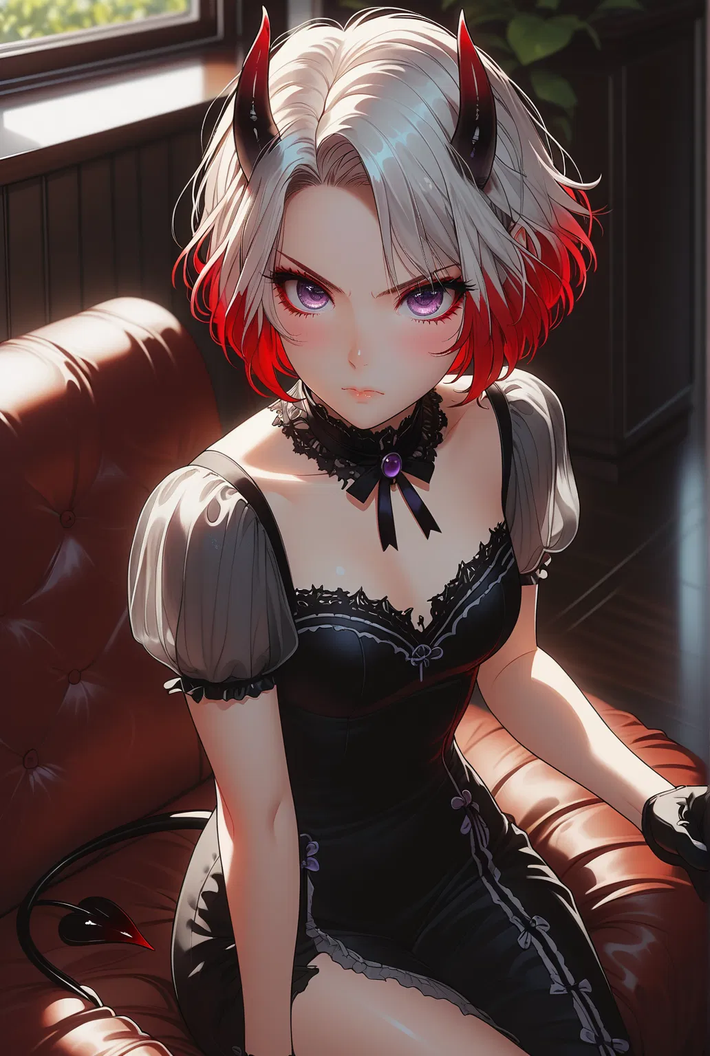 Character - Avelyn, powerless demon king daughter living in your house