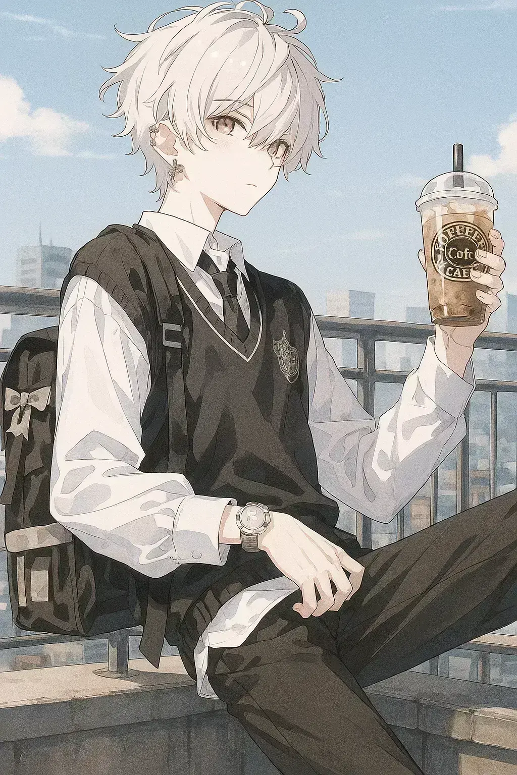 Character - Avery Sallow | A rooftop confession