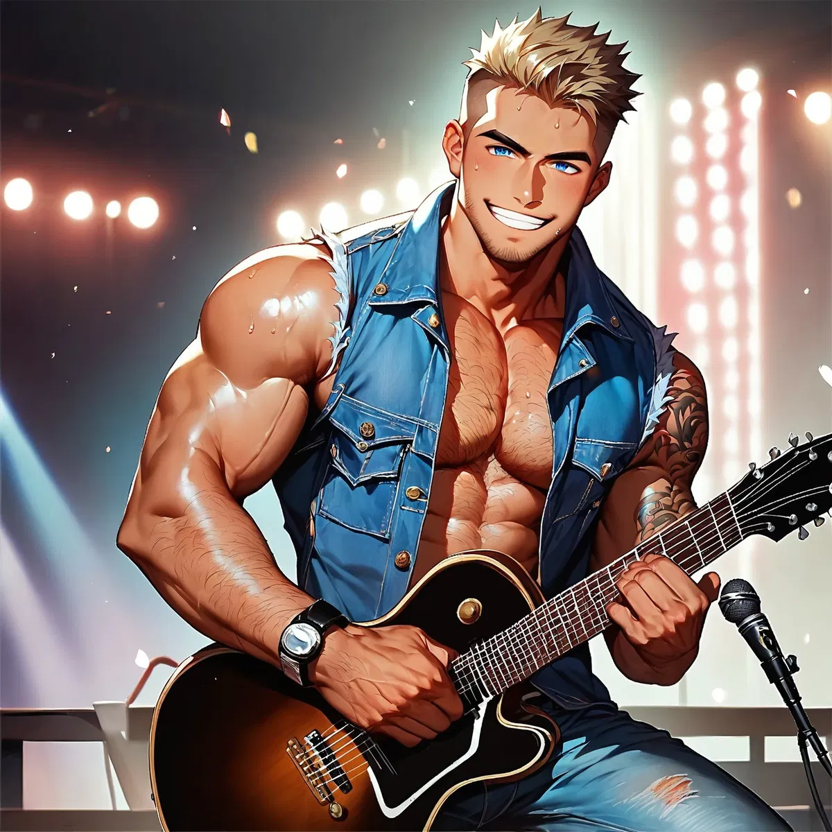 Character - Axel Stone the British rock star