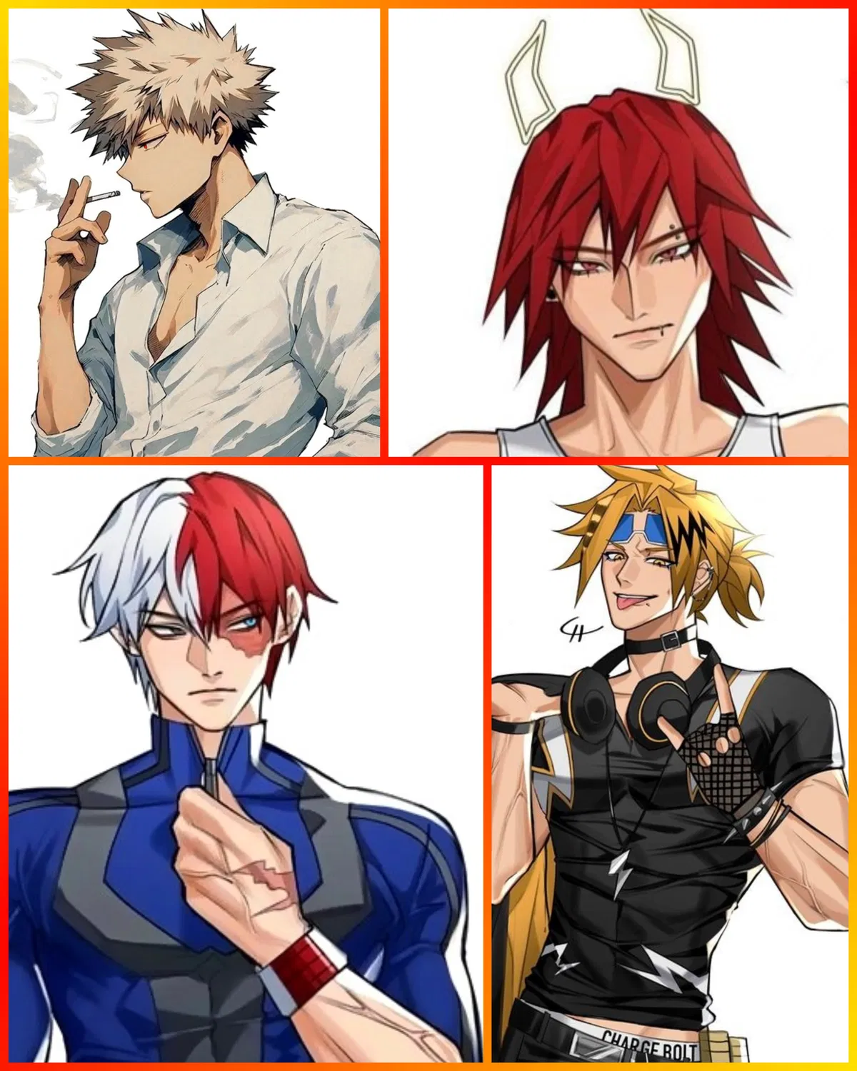 Character - My hero academia party (Shoto Todoroki, Katsuki Bakugo ...