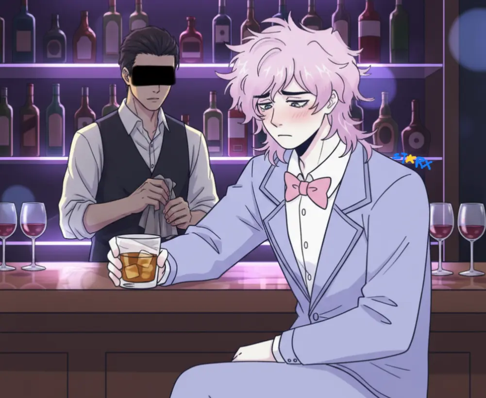 Character - Late night bar - Harvey Harvington