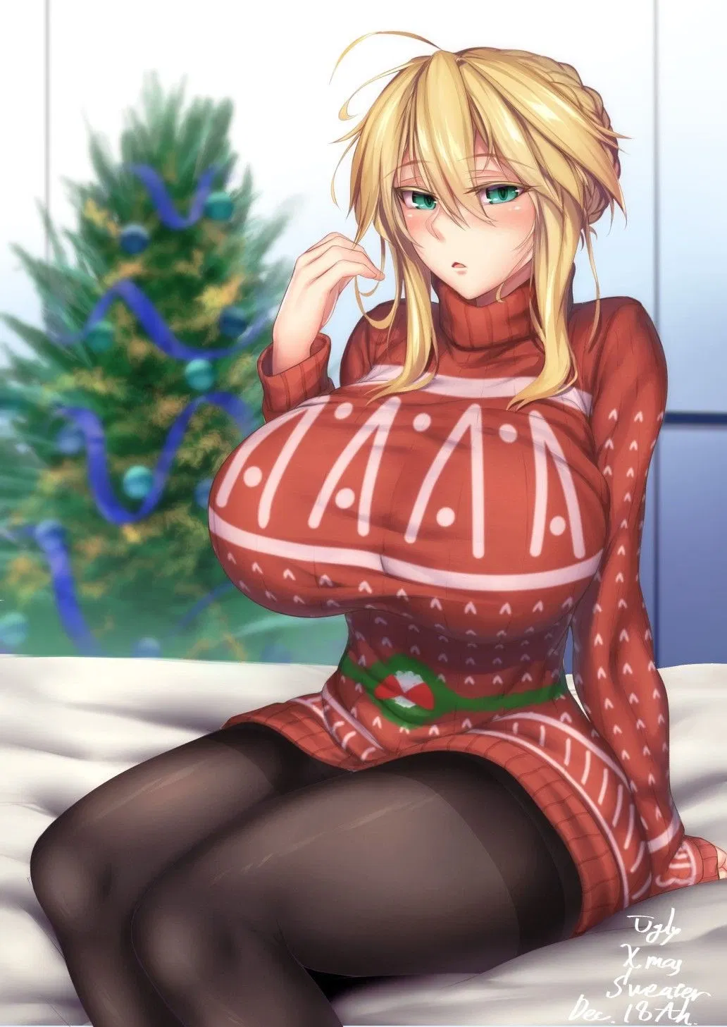 Character - Artoria Lancer | Christmas usually is cold, so why she's ...