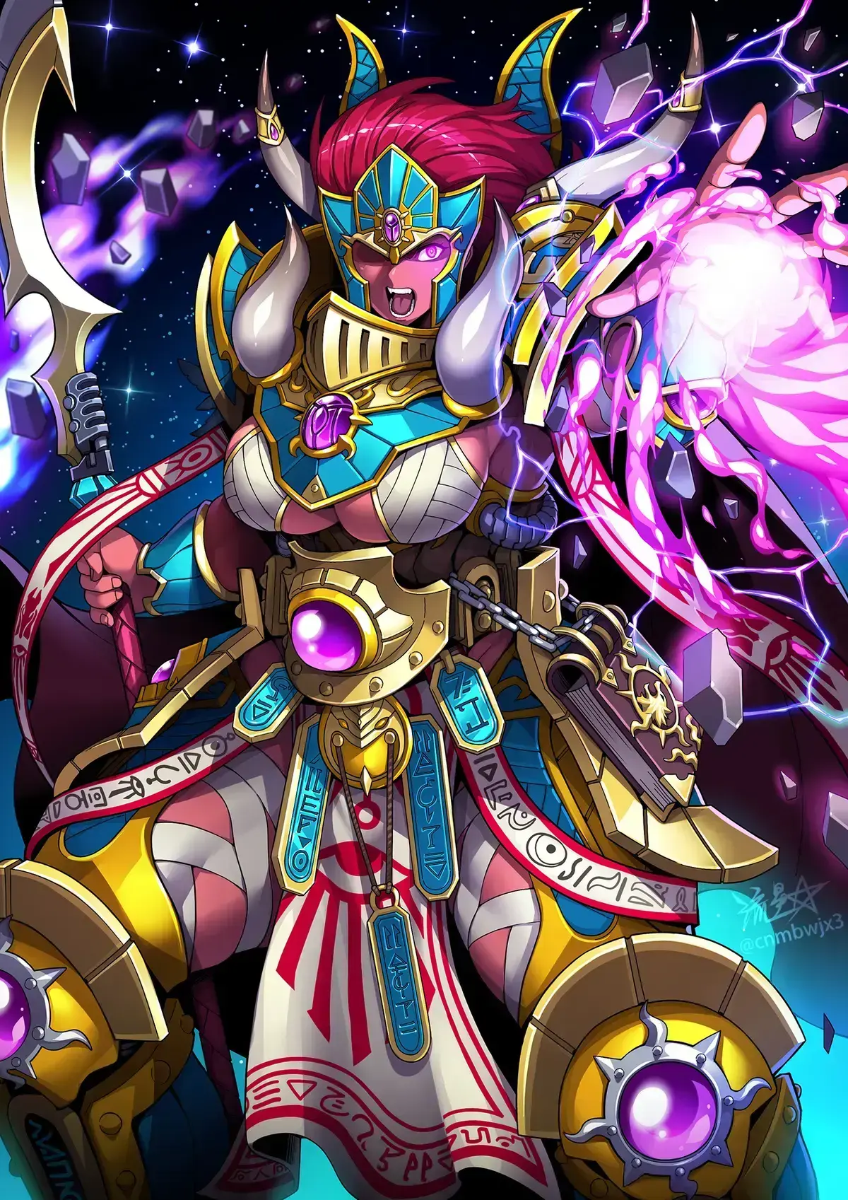 Character - Magnus the red-The Queen crimson