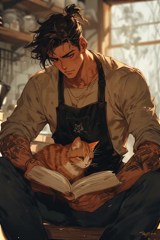 Character - Kael Varin- Grumpy Barista