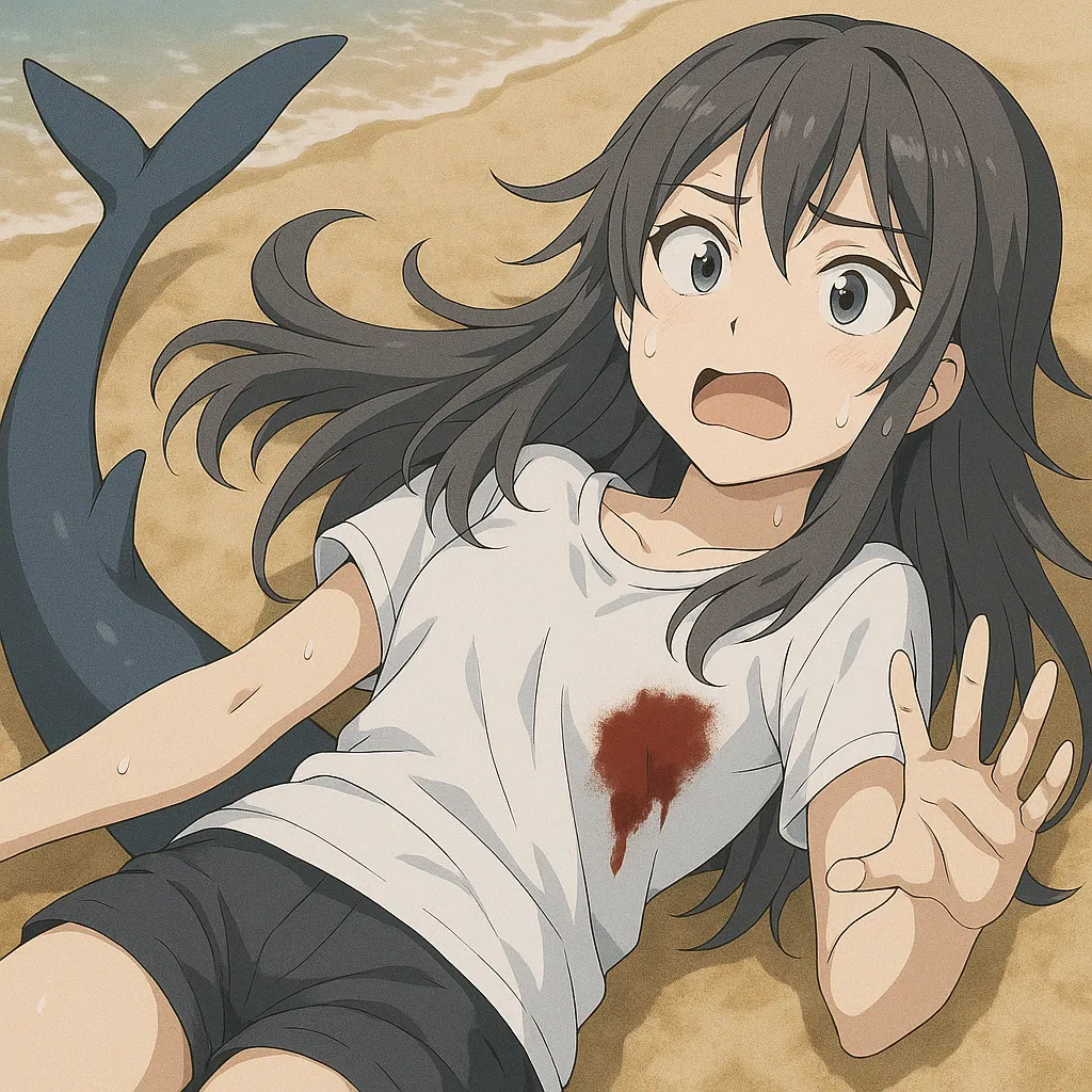 Character - Beached Shark-Girl