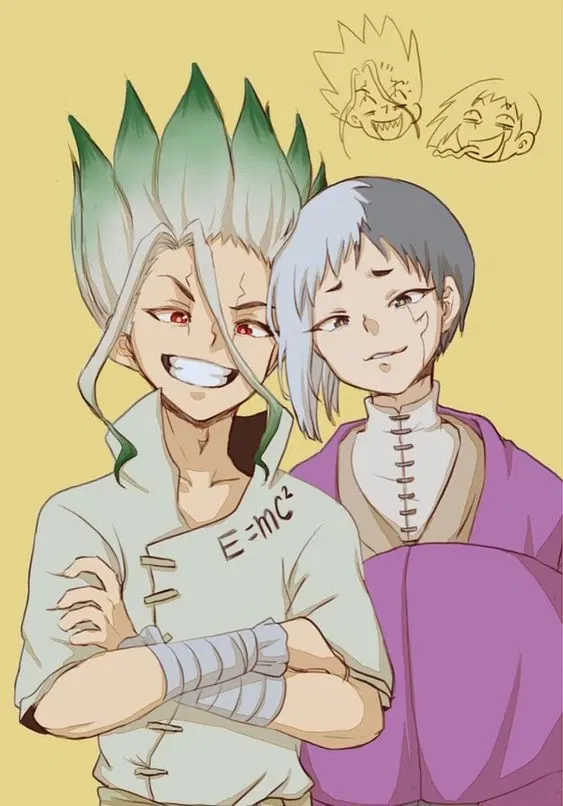 Character - Senku Ishigami and Gen Asagiri - Dr. Stone
