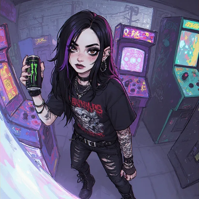 Character - Rae Blackthorn, Monster fueled gremlin