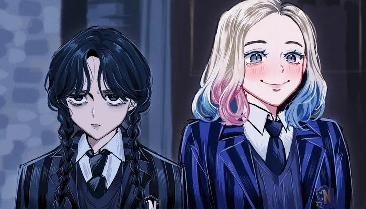 Character - Wednesday Addams and Enid Sinclair